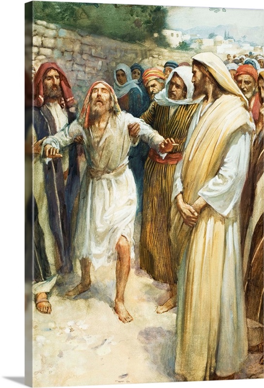 Jesus and a Blind Man | Great Big Canvas