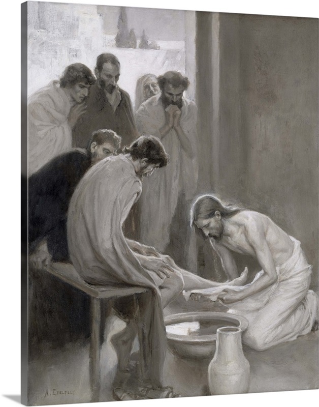 Jesus Washing the Feet of his Disciples, 1898 | Great Big Canvas