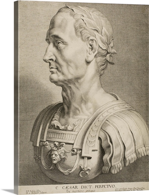 Julius Caesar, Perpetual Dictator, from Twelve Famous Greek and Roman ...