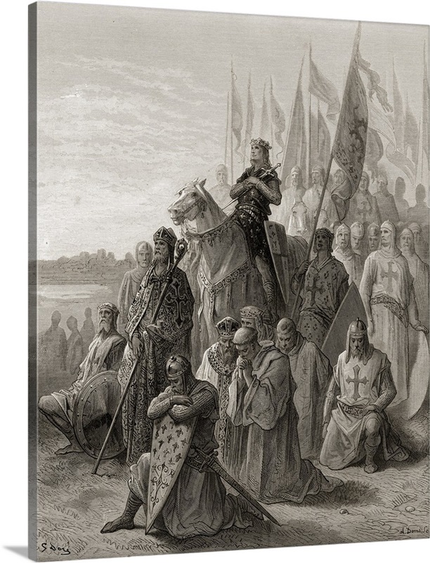 King Louis IX (1217-70) before Damietta, from 'Bibliotheque des ...