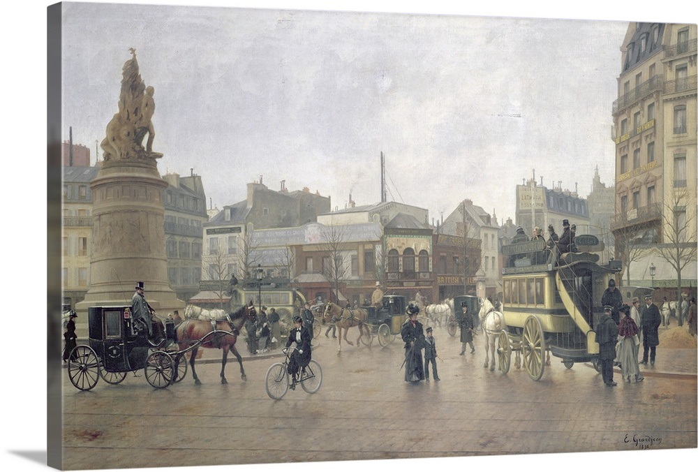 La Place Clichy, Paris, 1896 Wall Art, Canvas Prints, Framed Prints ...