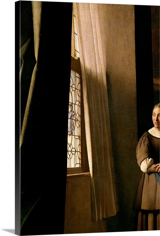 Lady writing a letter with her Maid, c.1670 | Great Big Canvas
