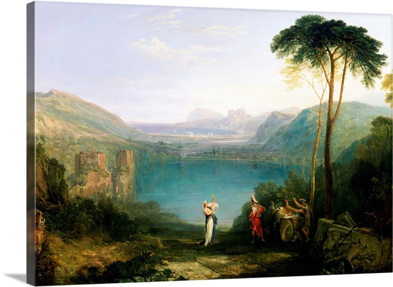 Lake Avernus: Aeneas and the Cumaean Sibyl, c.1814-5 | Great Big Canvas