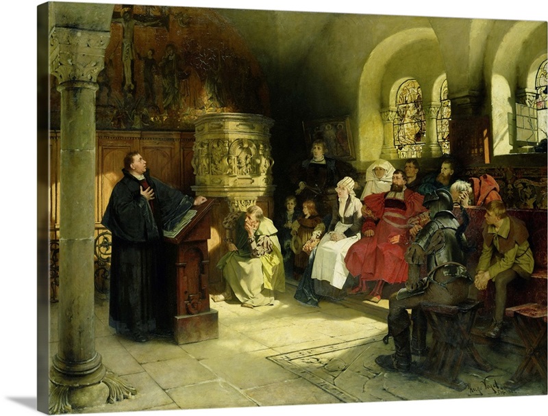 Luther Preaches using his Bible Translation while Imprisoned at ...