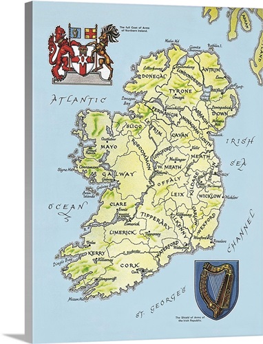 Map of Ireland | Great Big Canvas