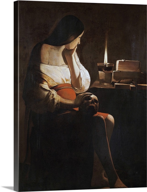 Mary Magdalene with a night light, 1630-35 | Great Big Canvas