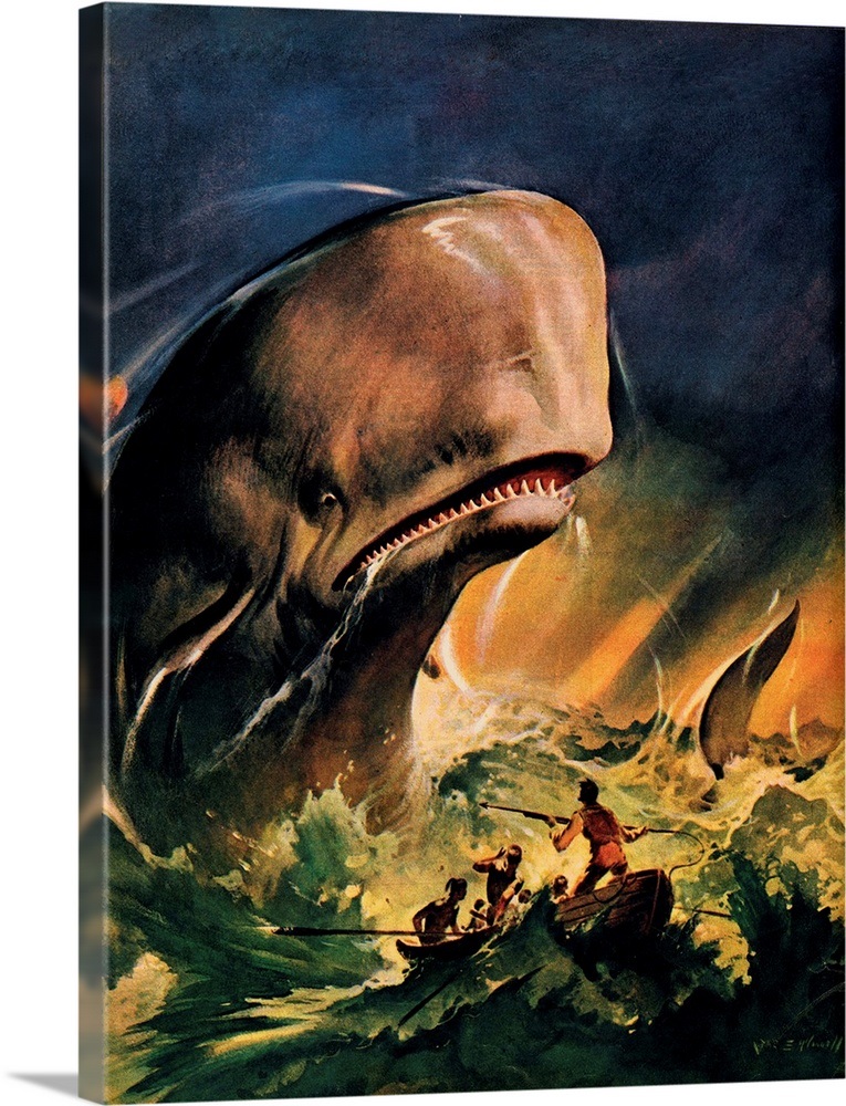 Moby Dick Wall Art, Canvas Prints, Framed Prints, Wall Peels | Great ...