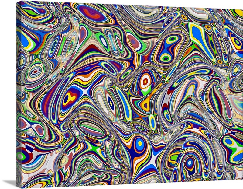 Multi Color Abstract 2, 2018 | Great Big Canvas