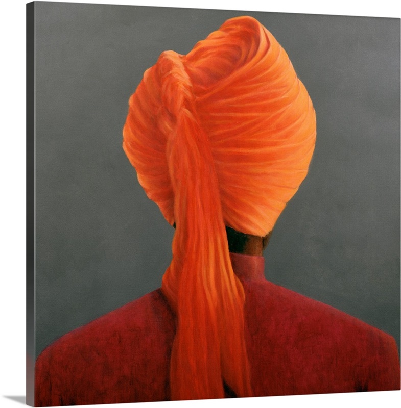 Orange Turban | Great Big Canvas