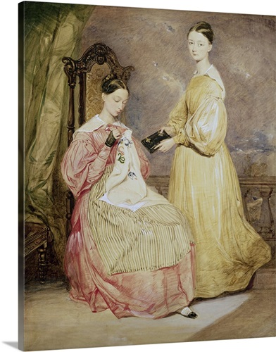 Portrait of Florence Nightingale (1820-1910) and her sister, Frances ...