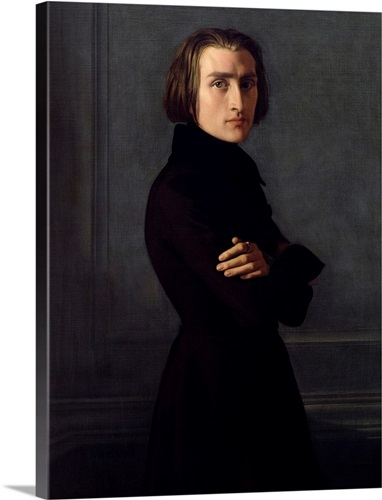 Portrait of Franz Liszt (1811 86) 1839 | Great Big Canvas