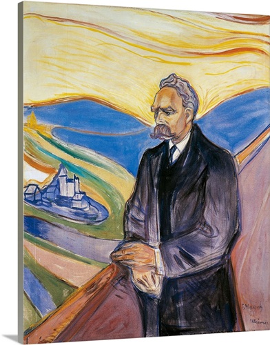 Portrait Of German Philosopher Friedrich Nietzsche | Great Big Canvas