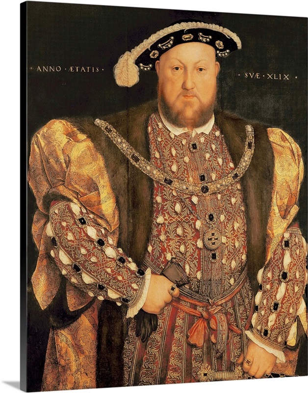 Portrait of Henry VIII, aged 49, 1540 | Great Big Canvas