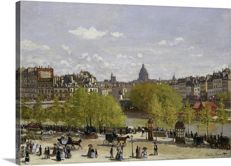 Quai Du Louvre, Paris, 1866-67 | Great Big Canvas