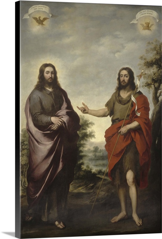 Saint John the Baptist Pointing to Christ, c.1655 | Great Big Canvas