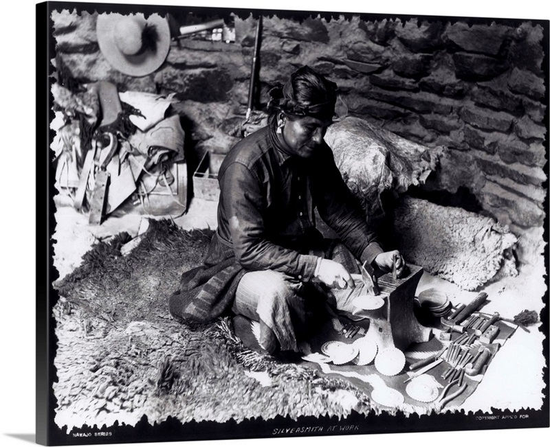 Silversmith at work, c.1914 | Great Big Canvas
