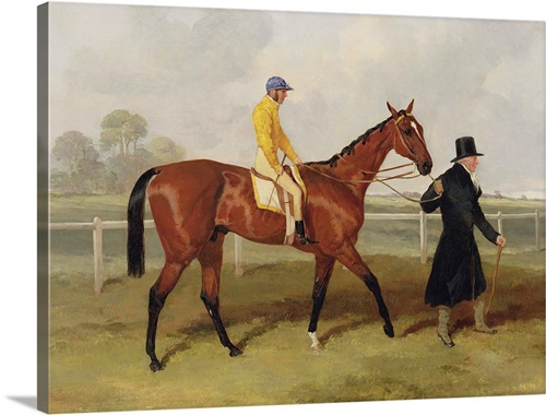 Sir Tatton Sykes Leading in the Horse 'Sir Tatton Sykes', with William ...