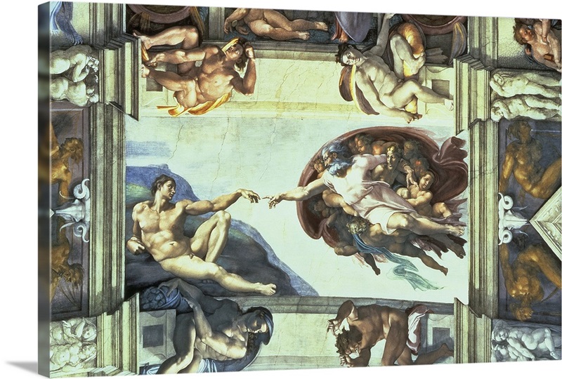 Sistine Chapel Ceiling: Creation of Adam, 1510 | Great Big Canvas