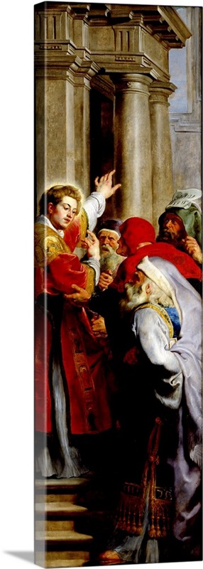 St. Stephen Preaching, from the Triptych of St. Stephen | Great Big Canvas