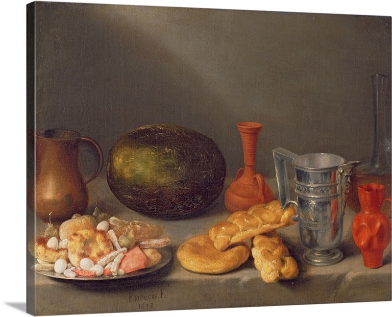 Still life with bread, 1648 | Great Big Canvas