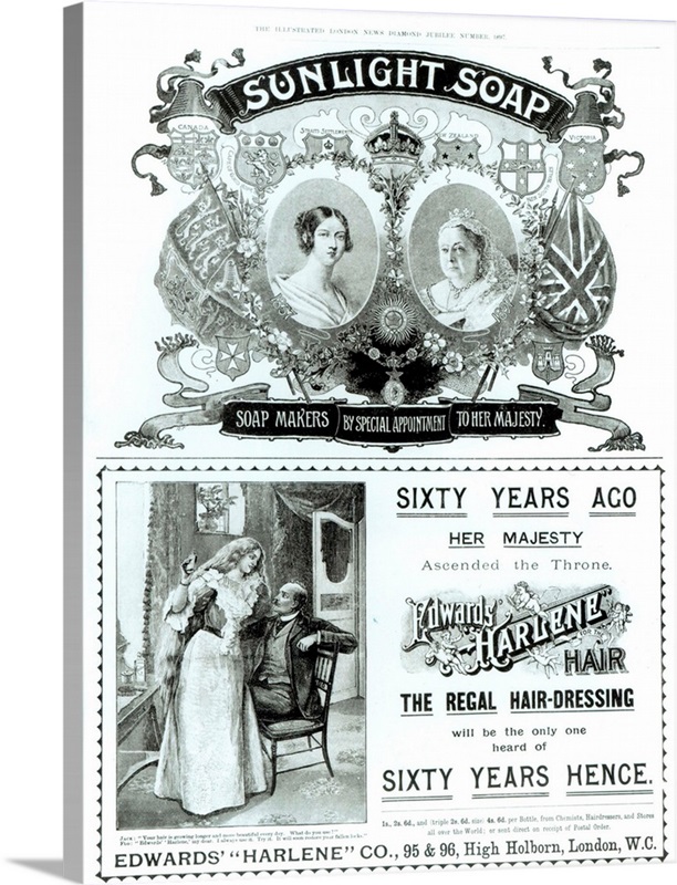 Sunlight Soap advertisement, from 'The Illustrated London News Diamond ...