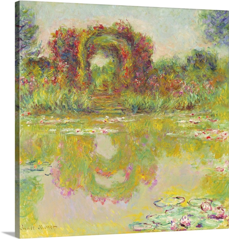 The Arches Of Roses, Giverny (The Flowering Arches) | Great Big Canvas