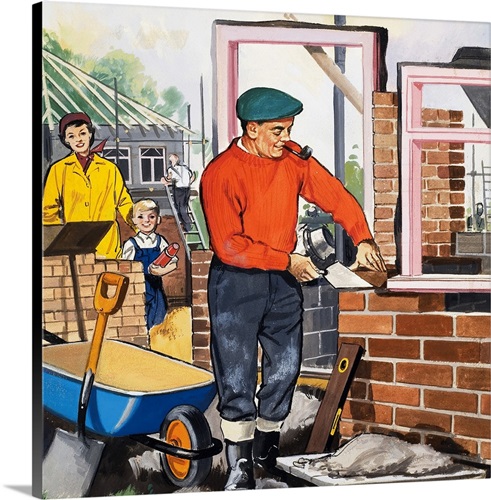 The Bricklayer Wall Art, Canvas Prints, Framed Prints, Wall Peels ...