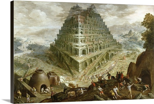 The Building of the Tower of Babel | Great Big Canvas