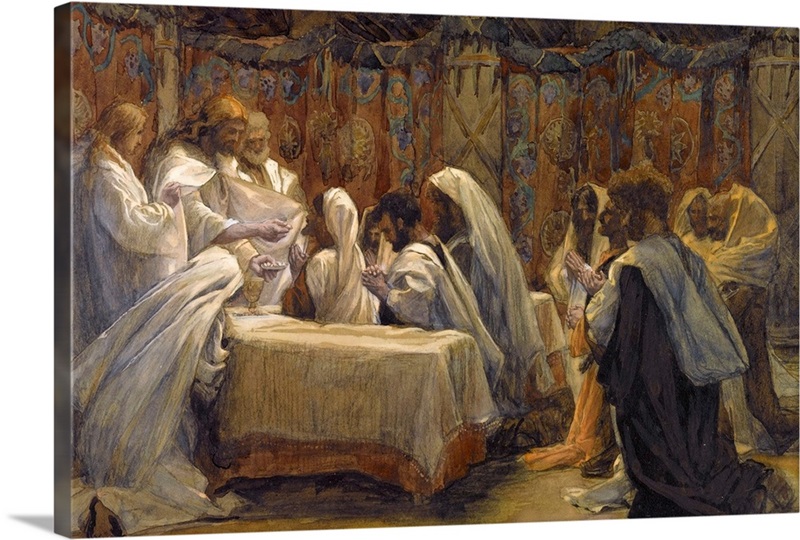 The Communion of the Apostles, illustration for The Life of Christ, c ...