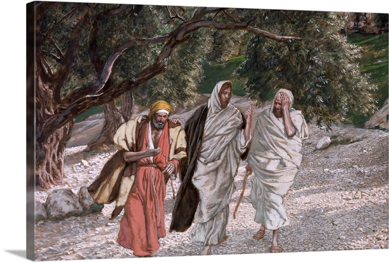 The Disciples on the Road to Emmaus, illustration for The Life of ...