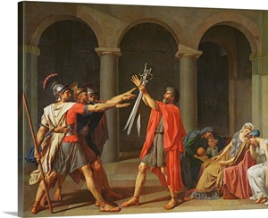 The Oath of Horatii, 1784 Wall Art, Canvas Prints, Framed Prints, Wall ...
