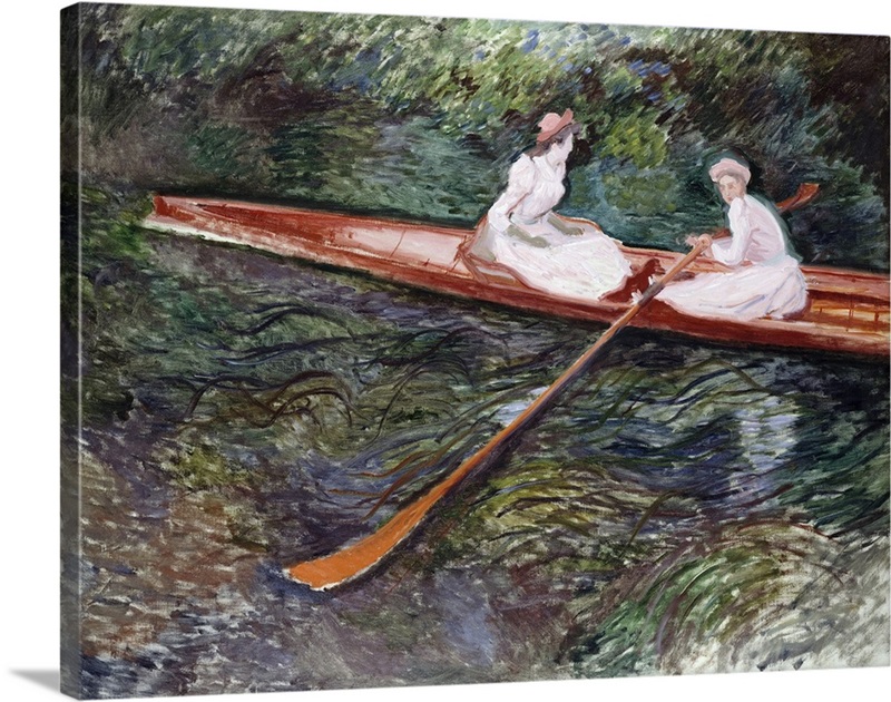 The Pink Rowing Boat | Great Big Canvas