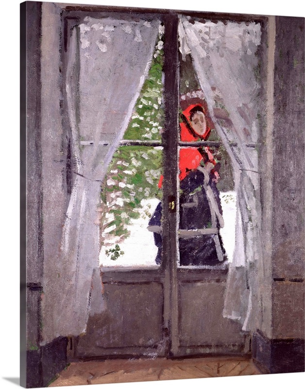 The Red Kerchief, Portrait of Mrs.Monet, 1873 | Great Big Canvas