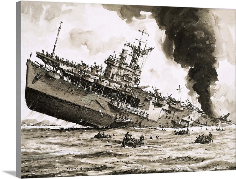 The Sinking of HMS Dasher | Great Big Canvas