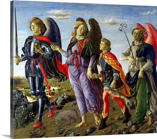 The Three Archangels and Tobias | Great Big Canvas