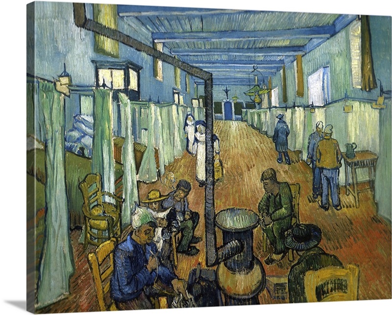 The Ward In The Hospital At Arles, 1889 | Great Big Canvas