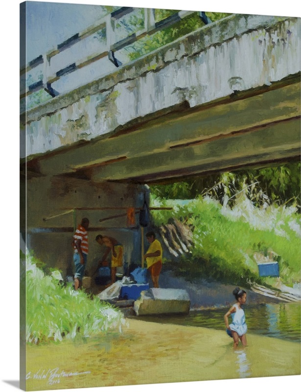 Under The Old Bridge, 2016 | Great Big Canvas