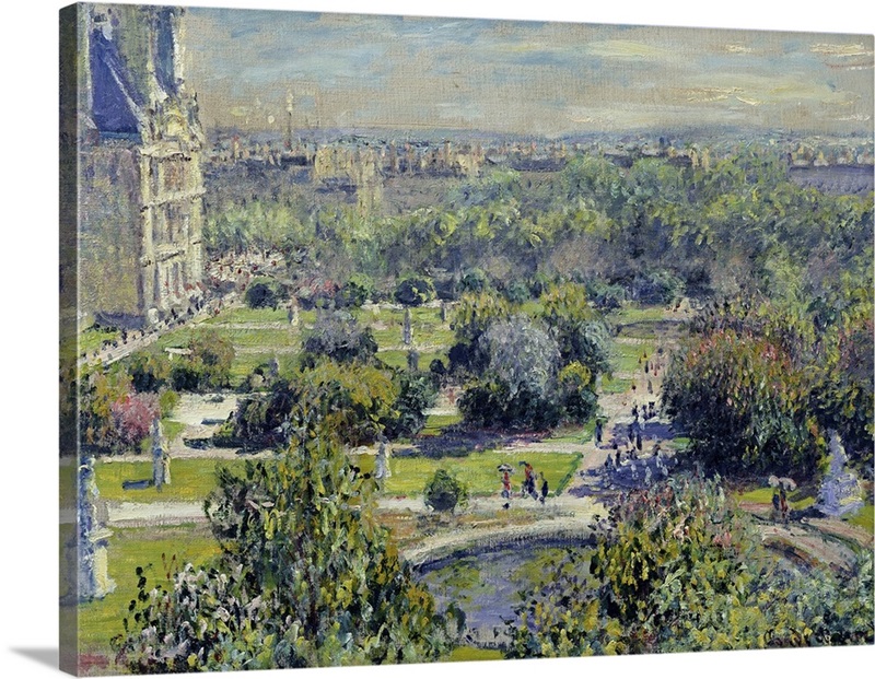 View Of The Tuileries Gardens, Paris, 1876 | Great Big Canvas