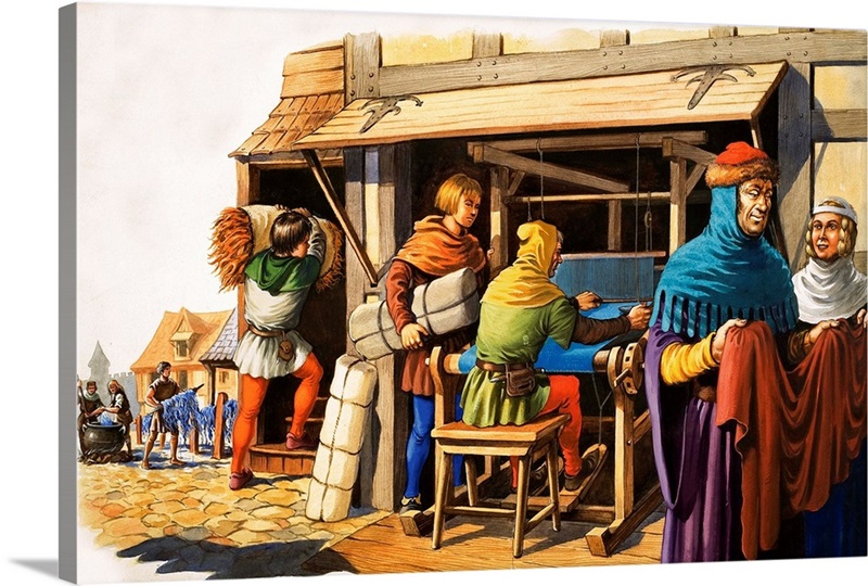 Weaving on a loom | Great Big Canvas