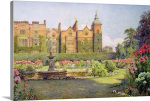 West Front and Gardens of Hatfield House, Herts Wall Art, Canvas Prints ...