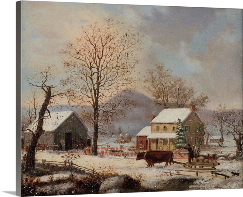 Winter Scene, 1830-60 | Great Big Canvas