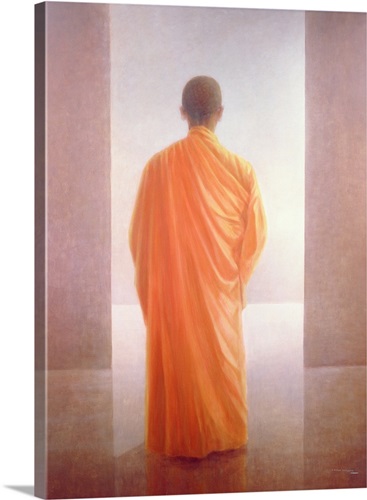 Young Monk, back view, Vietnam | Great Big Canvas