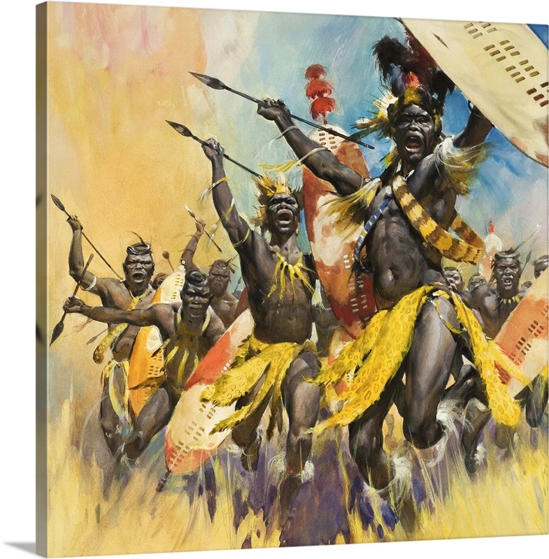 Zulu Warriors Great Big Canvas