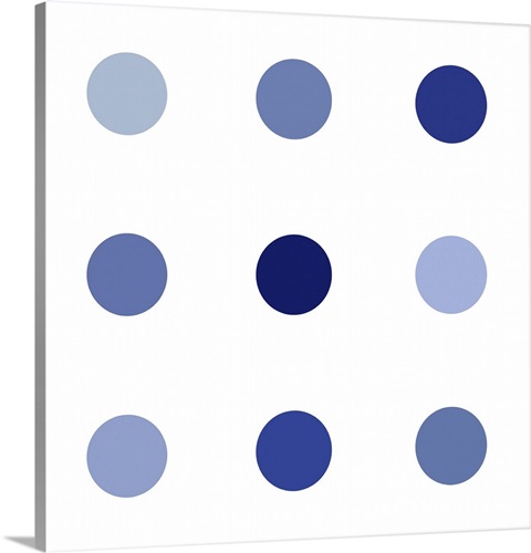 Circle Three Blue Wall Art, Canvas Prints, Framed Prints, Wall Peels ...