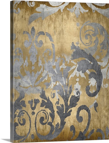 Damask in Gold I | Great Big Canvas