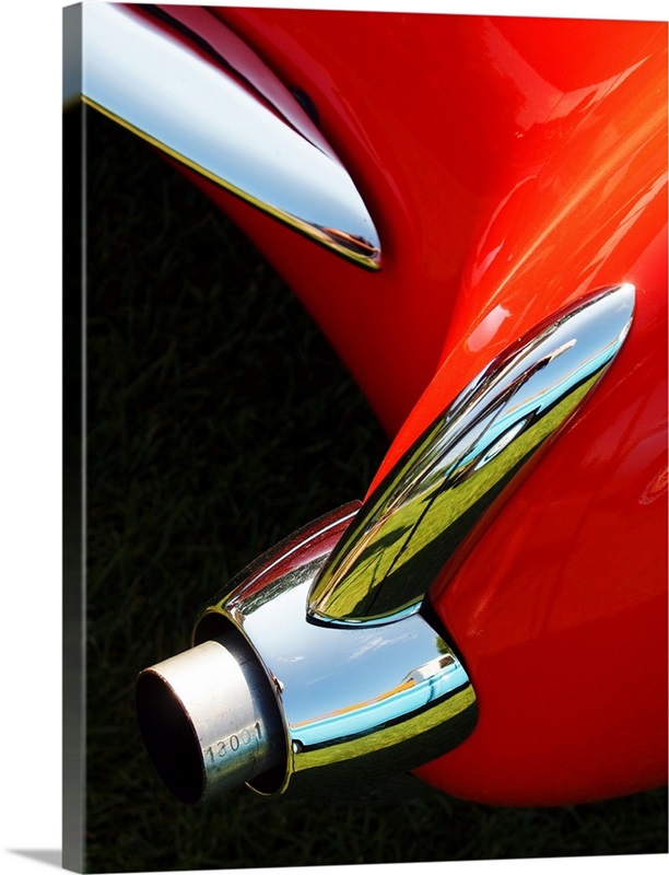 Exhaust on a 1956 Corvette | Great Big Canvas