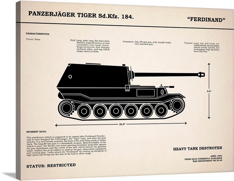 Ferdinand Tank Destroyer | Great Big Canvas