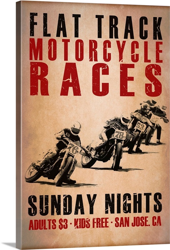 Flat Track Racers | Great Big Canvas
