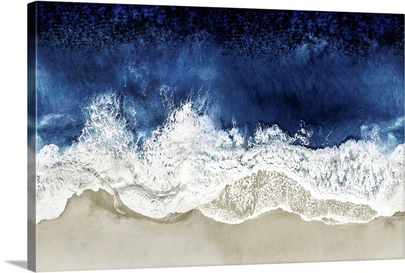 Indigo Waves From Above II | Great Big Canvas