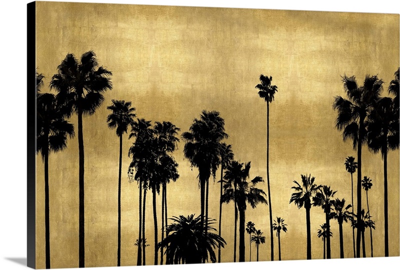 Palm Row on Gold | Great Big Canvas